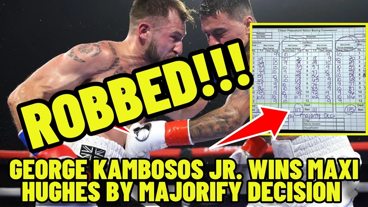 ROBBED⁉️ George Kambosos WINS IBO Title Vs Maxi Hughes #sports #boxing ...