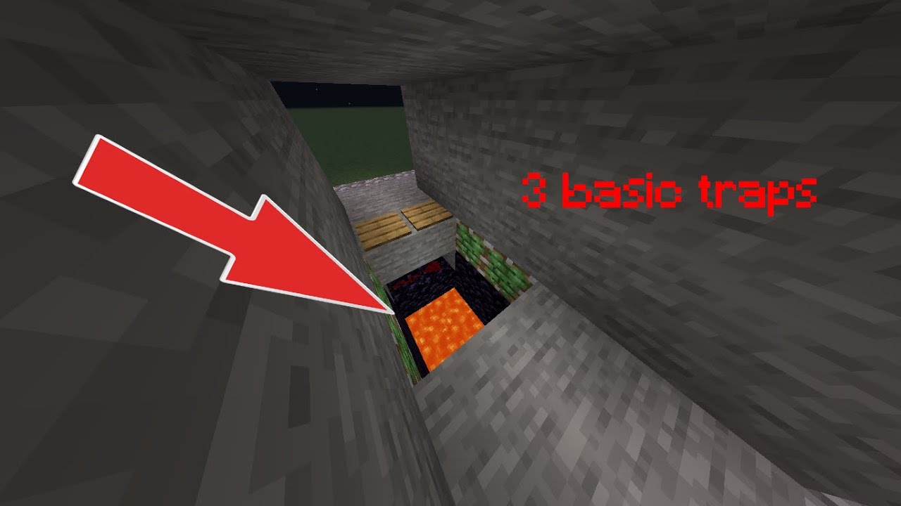 Minecraft: 3 basic traps - YouTube