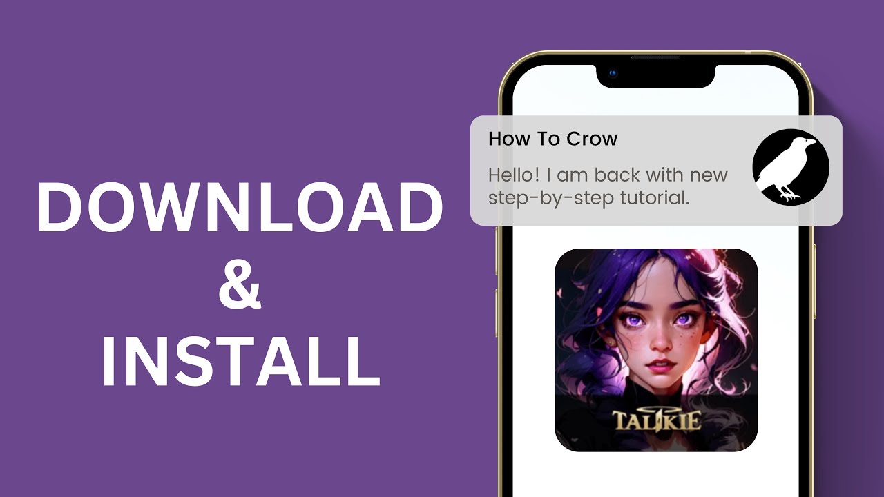 How to Download & Install talkie AI - YouTube