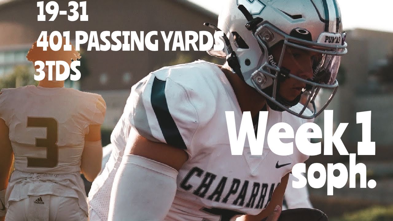 Ashton Beierly Week 1 Highlights | Sophomore QB 19-31 401 Passing Yards ...