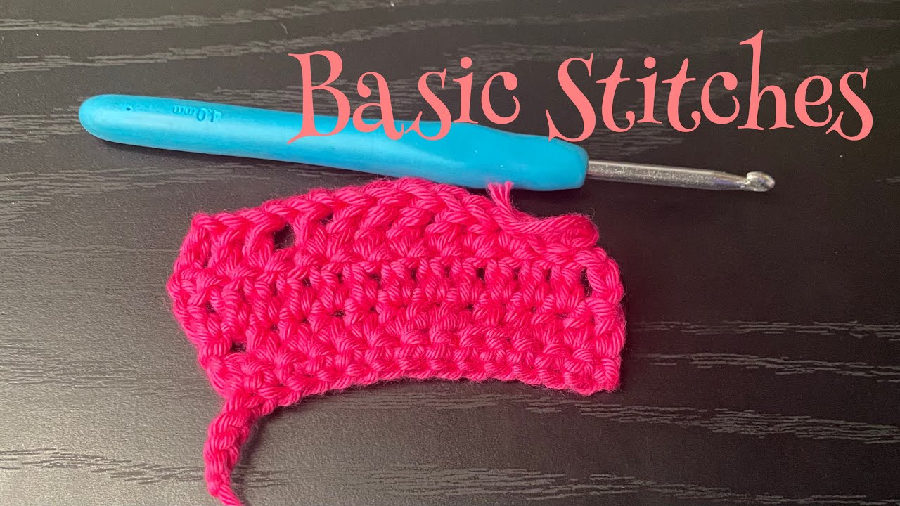 Basic crochet stitches - YouTube