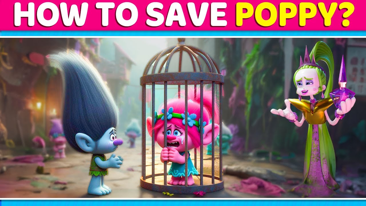 30 QUIZ about TROLLS Movies | Trolls 3 Quiz | Poppy, Branch, Velvet ...