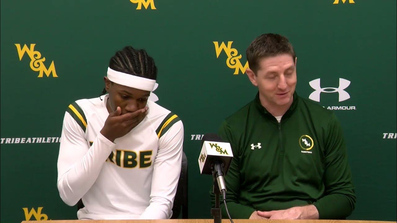 2023 24 William And Mary Mens Basketball Postgame Vs Vul Youtube