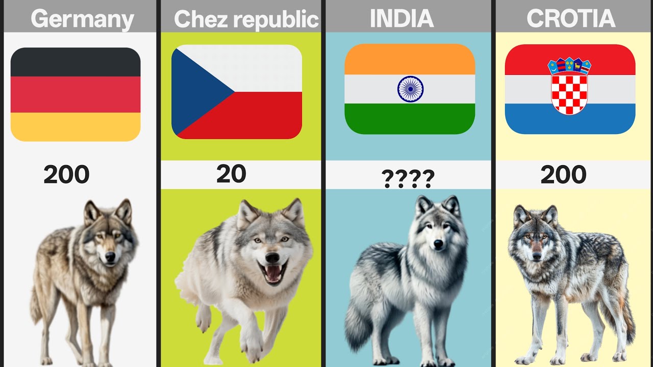 Wolf Population From Different Countries | Wolf Population by Country ...