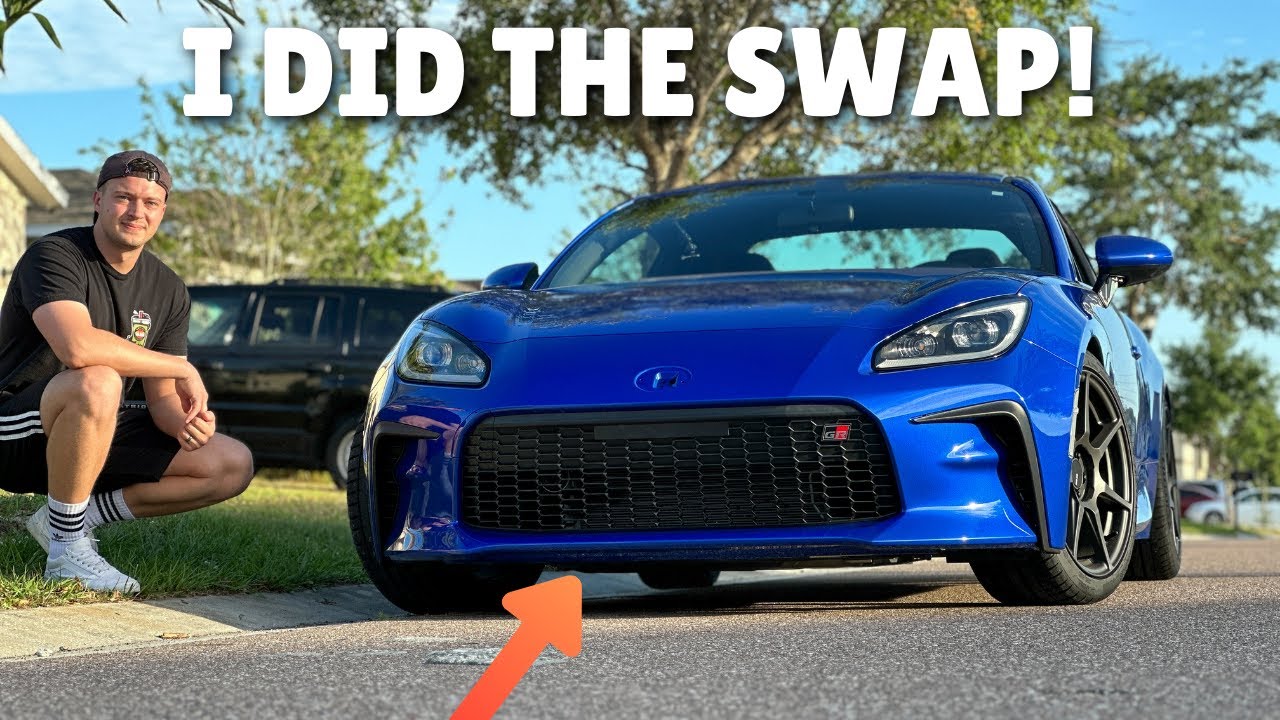 Installing a GR86 FRONT BUMPER onto my 2022 Subaru BRZ! - YouTube