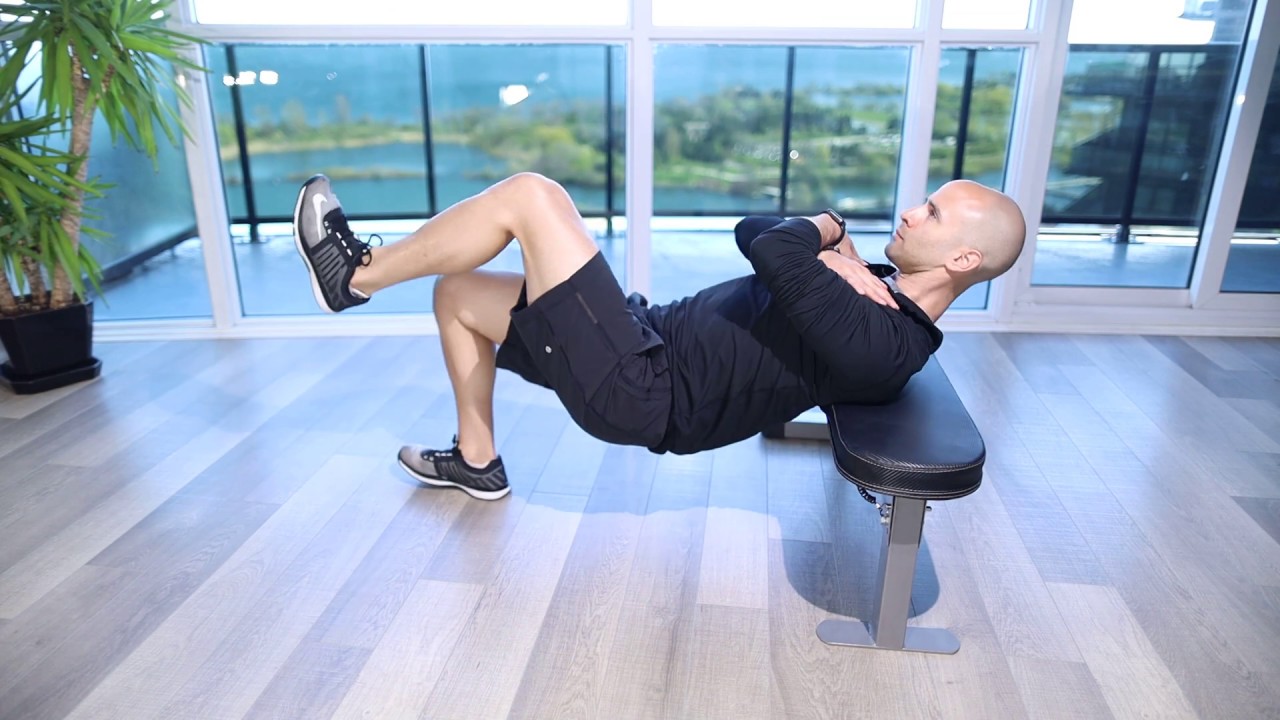 Back Elevated Single Leg Glute Bridge - YouTube