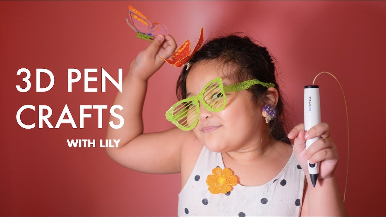 How to make 3D Pen crafts|| Amazing DIY 3D accessories you can wear ...