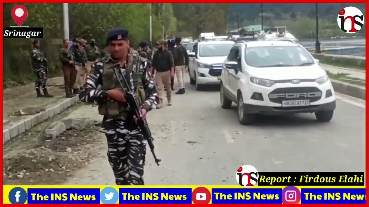Security forces on the boulevard after the Mysterious blast took place ...