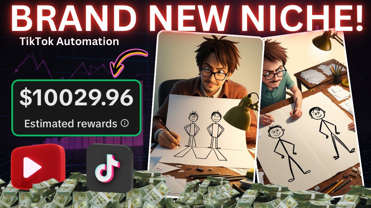 BRAND NEW ‘Stickman’ Niche Makes $10k/Month - TikTok Creator Rewards ...
