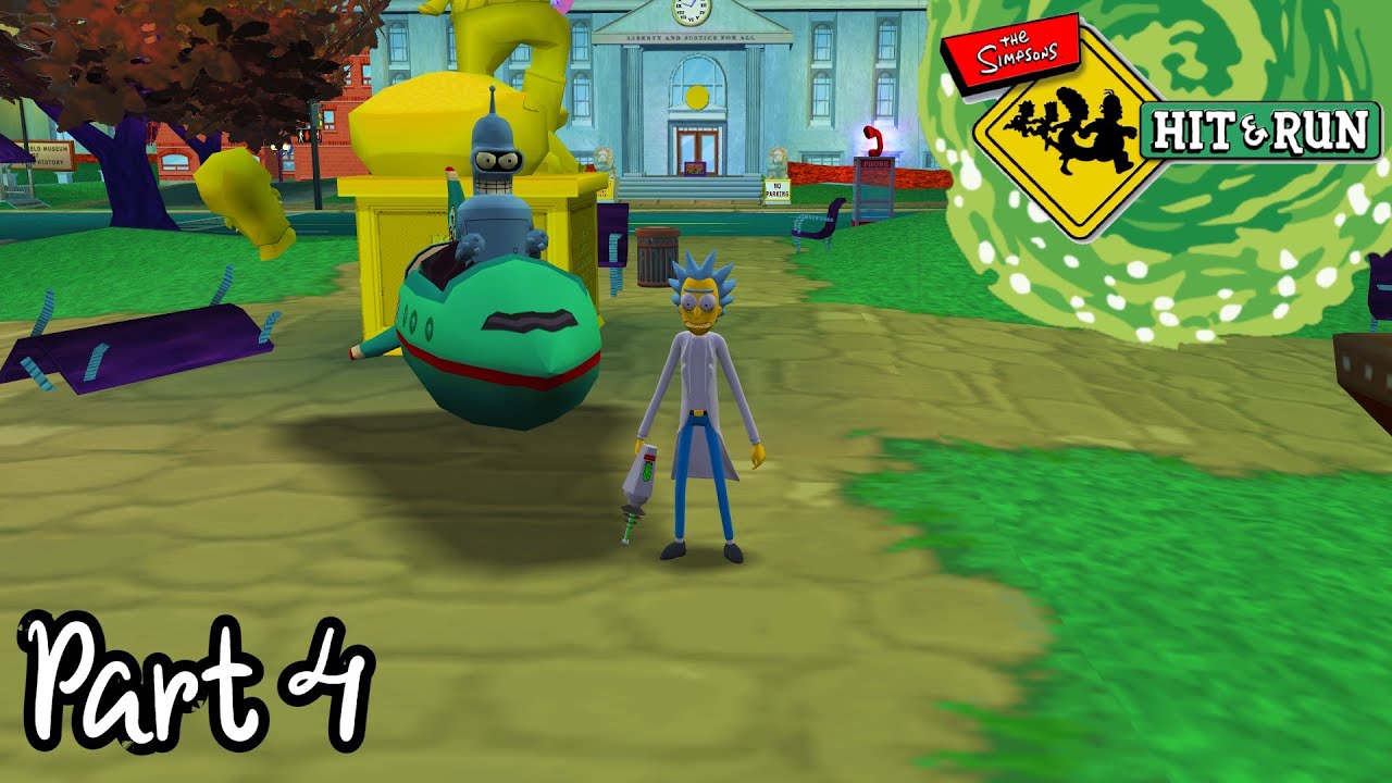 Simpsons Hit & Run Rick & Morty Pickle Mod ~ Part 4 - YouTube