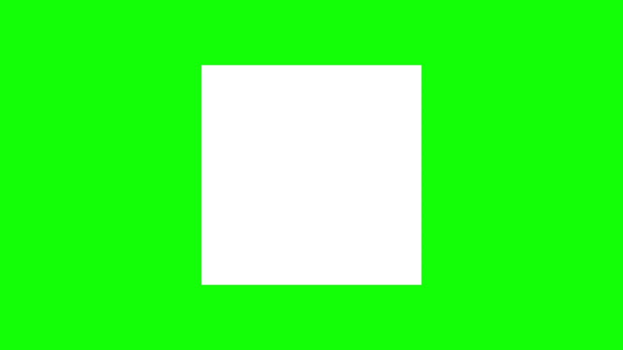 White Square Green Background Scale Up - YouTube