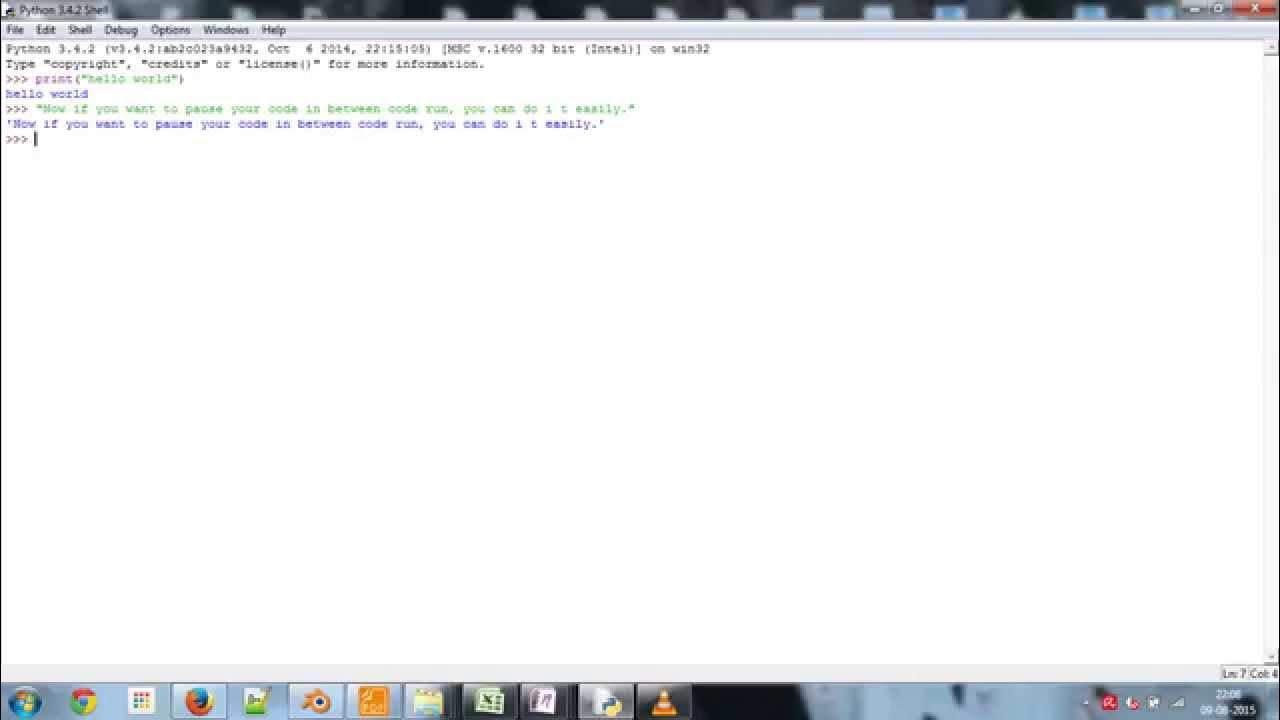 Pausing a python code - YouTube