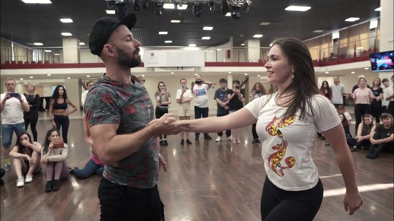 RZC 2022 - Maxim Chistokletov + Oksana Zemtsova Zouk Demo - YouTube