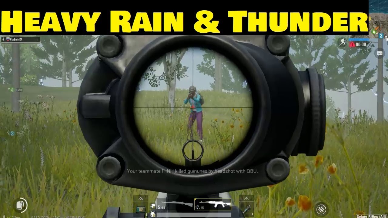 Play amid heavy rain and thunder | PUBG Mobile - YouTube