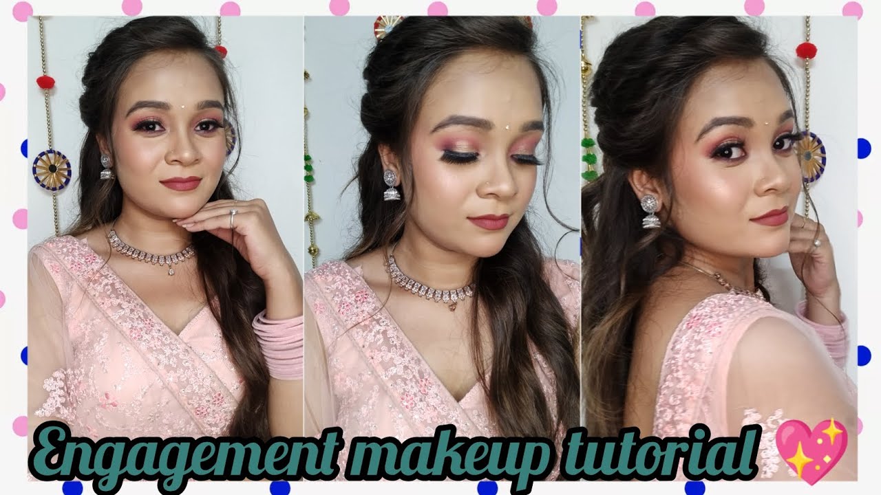 Engagement makeup 💞 || Detailed makeup tutorial in Hindi || Nikki ...