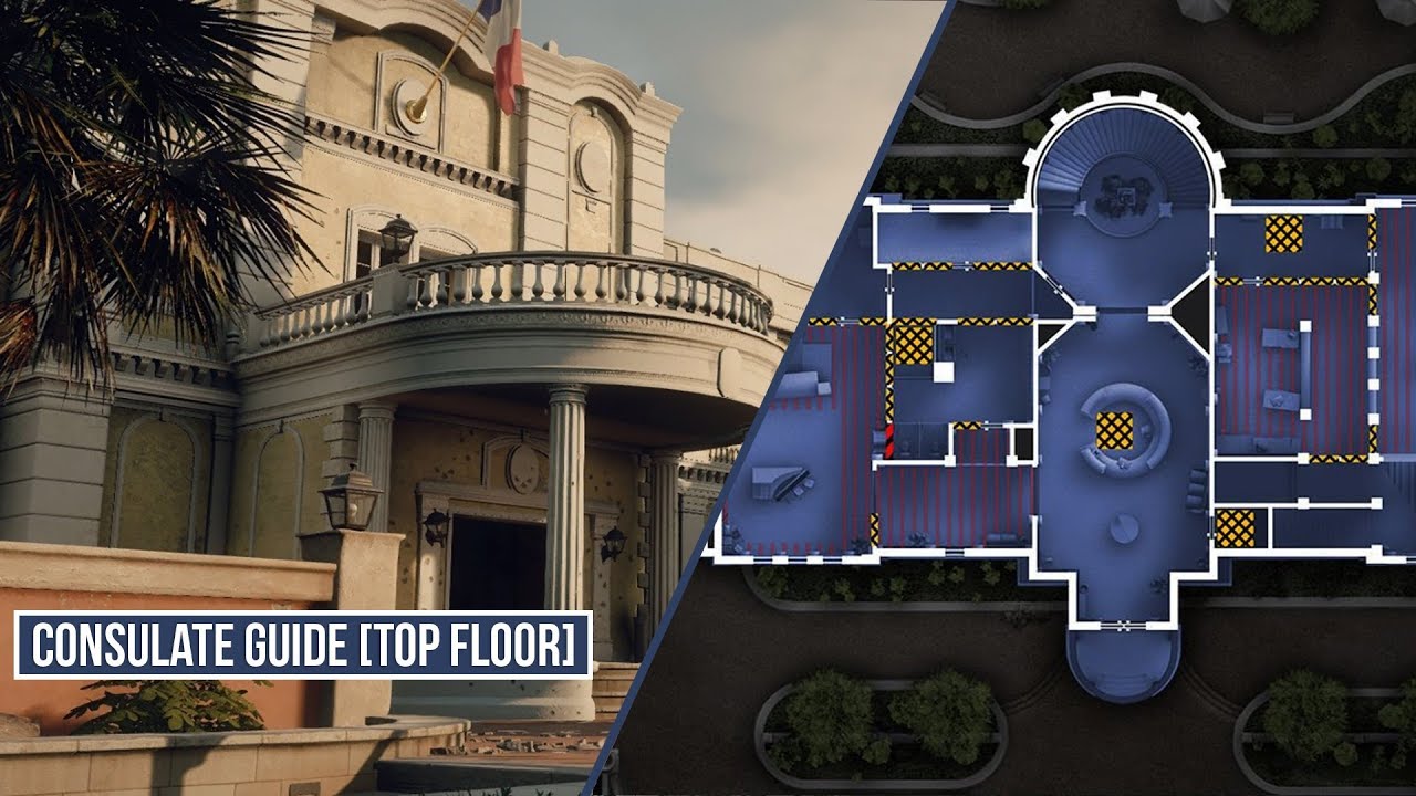 Rainbow Six Siege Consulate Defense Guide [Top Floor] - YouTube