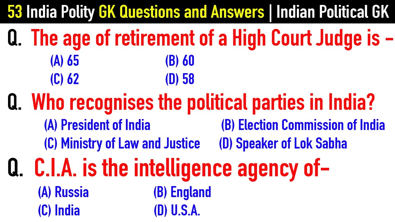 53 India Polity GK Questions And Answers Indian Political GK 53-india-polity-gk-questions-and-answers-indian-political-gk