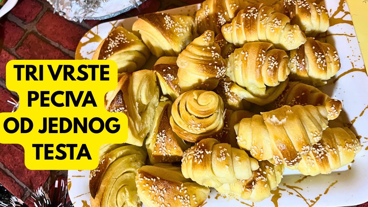 Tri vrste peciva od jednog testa ️ - YouTube