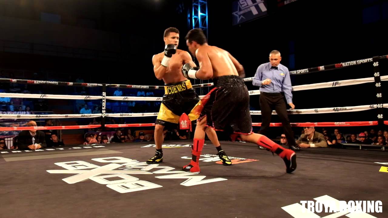 TROYA BOXING DERRIECK CUEVAS VS JAVIER GARCIA PELEA COMPLETA TKO EN EL ...