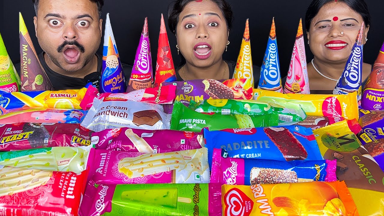 30 ICE CREAM EATING CHALLENGE VIDEO WITH PUNISHMENT ICE CREAM VIRAL ...
