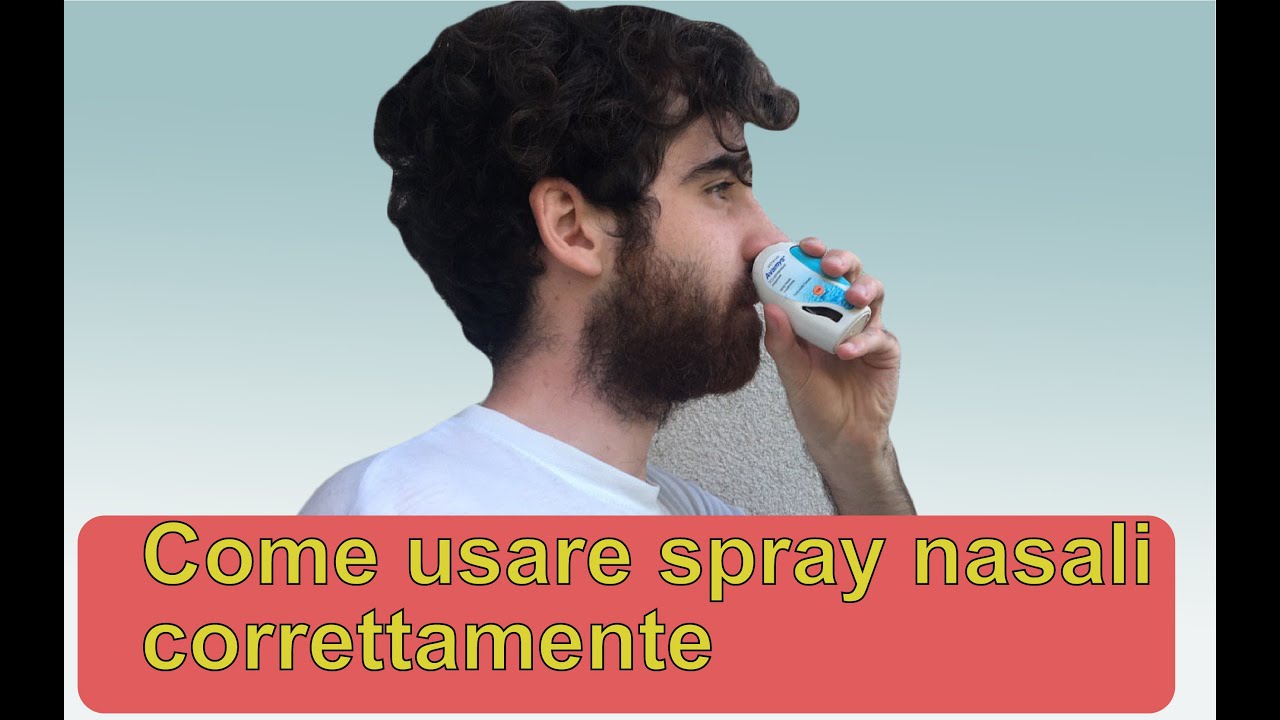 Come utilizzare gli spray nasali correttamente - YouTube
