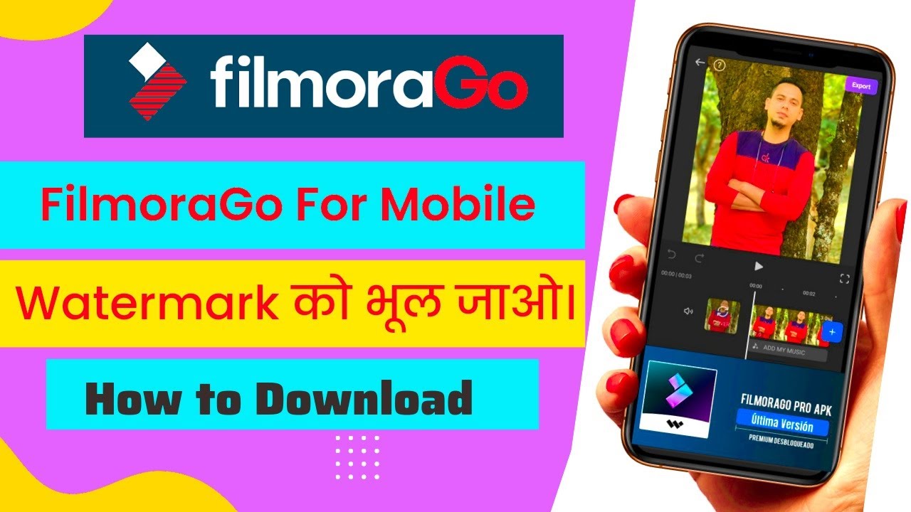 FilmoraGo mobile app download, best video editing mobile app - YouTube