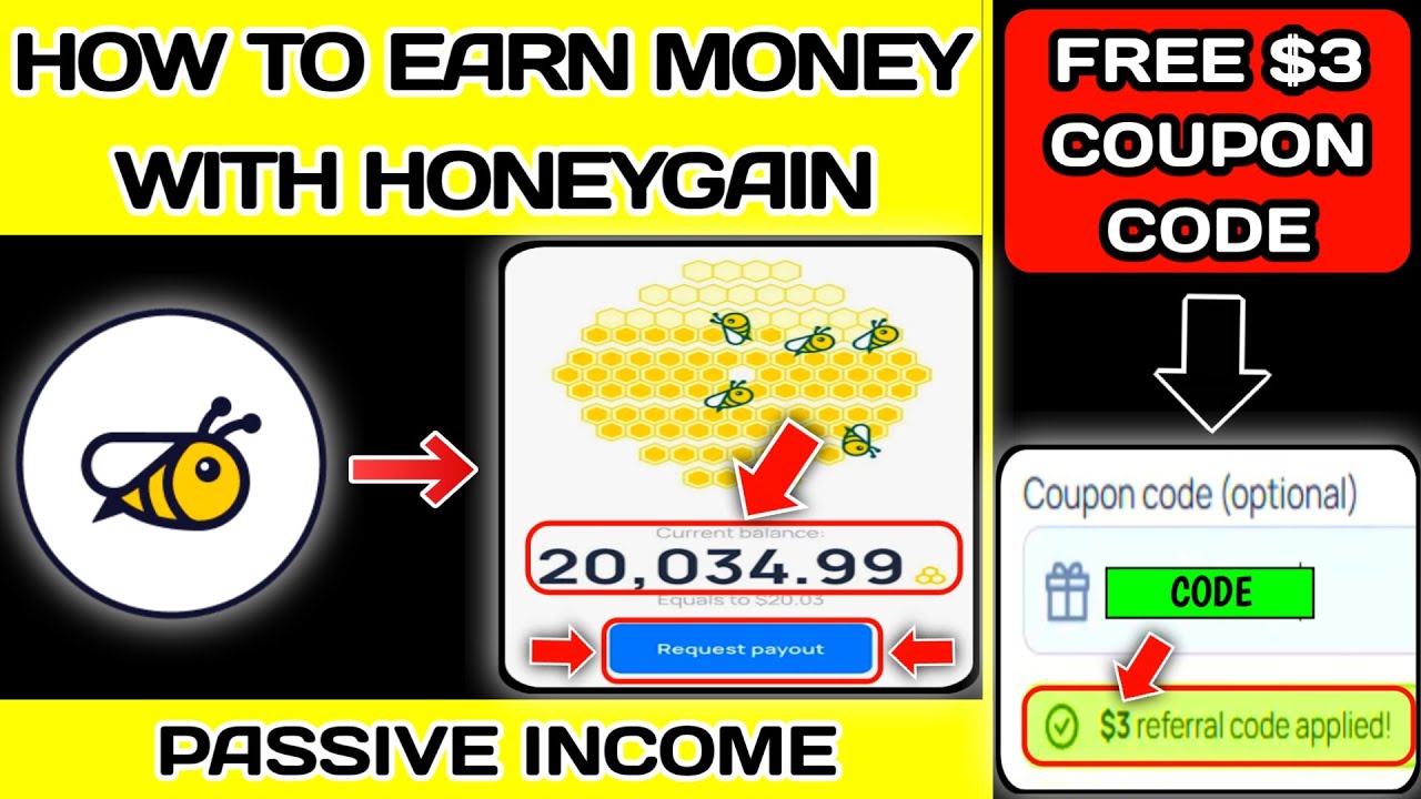 How to Earn Money with Honeygain (+ Free $3 Coupon Code) - YouTube