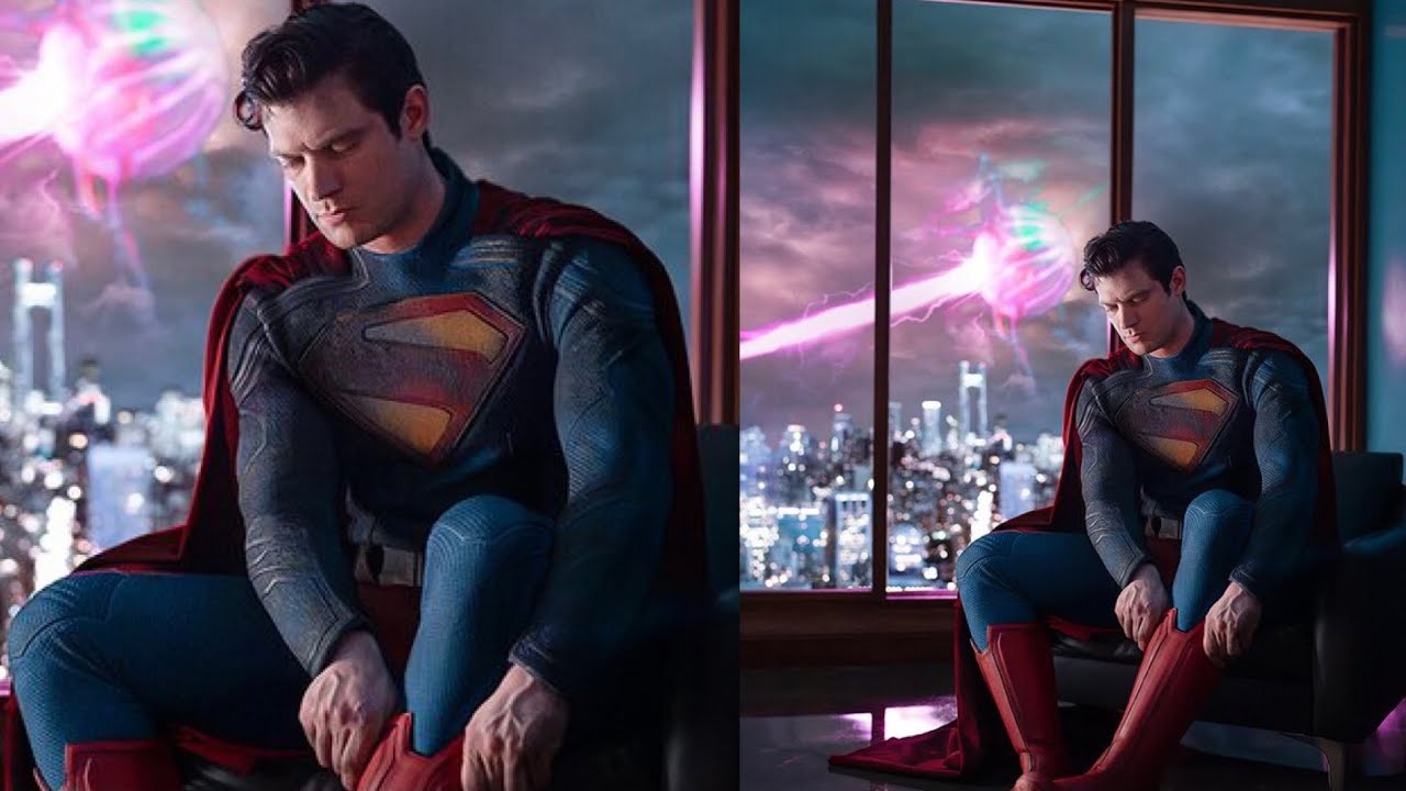 New Superman suit revealed James Gunn dc comics upcoming Superman movie ...
