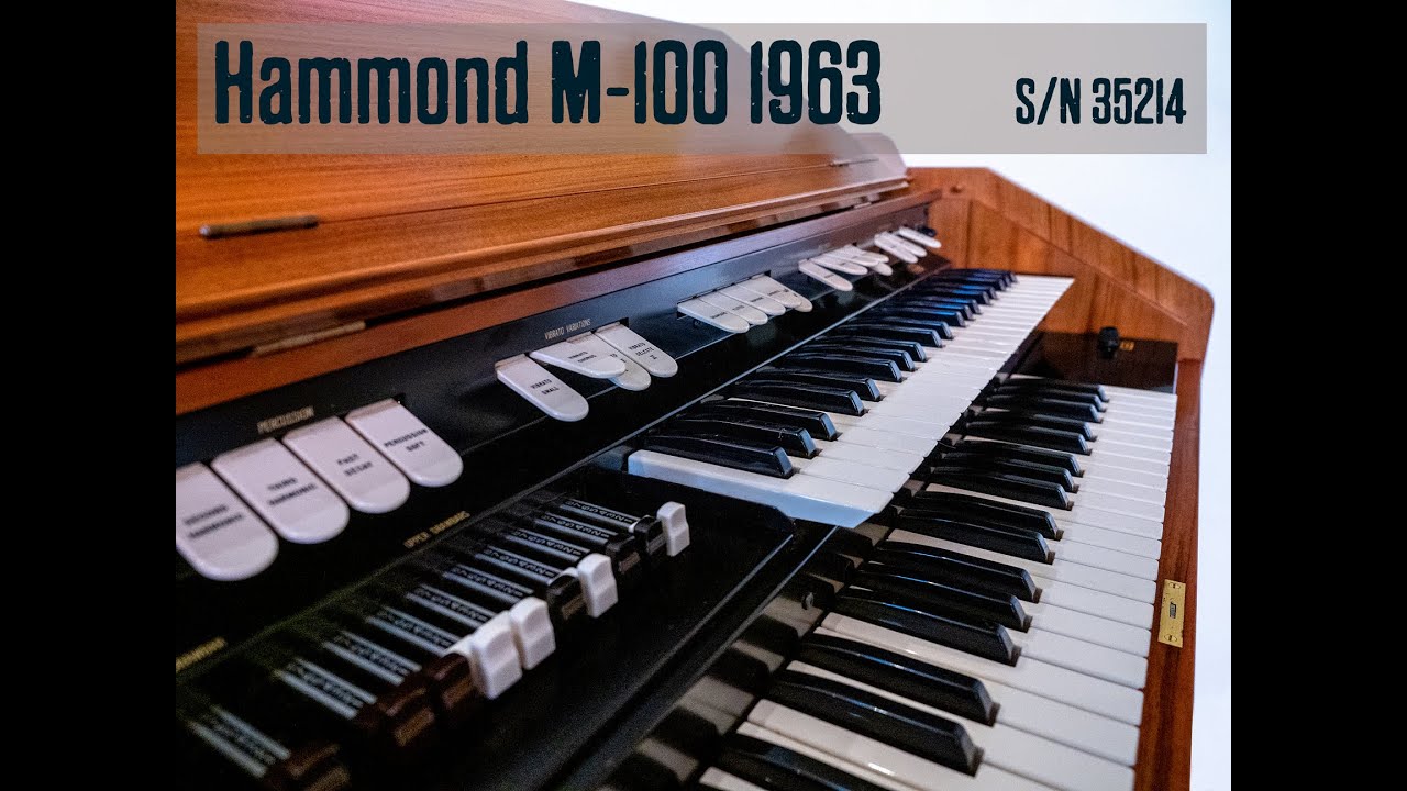 Restored Hammond Organ M-100 from 1963 - A look into the inner life ...
