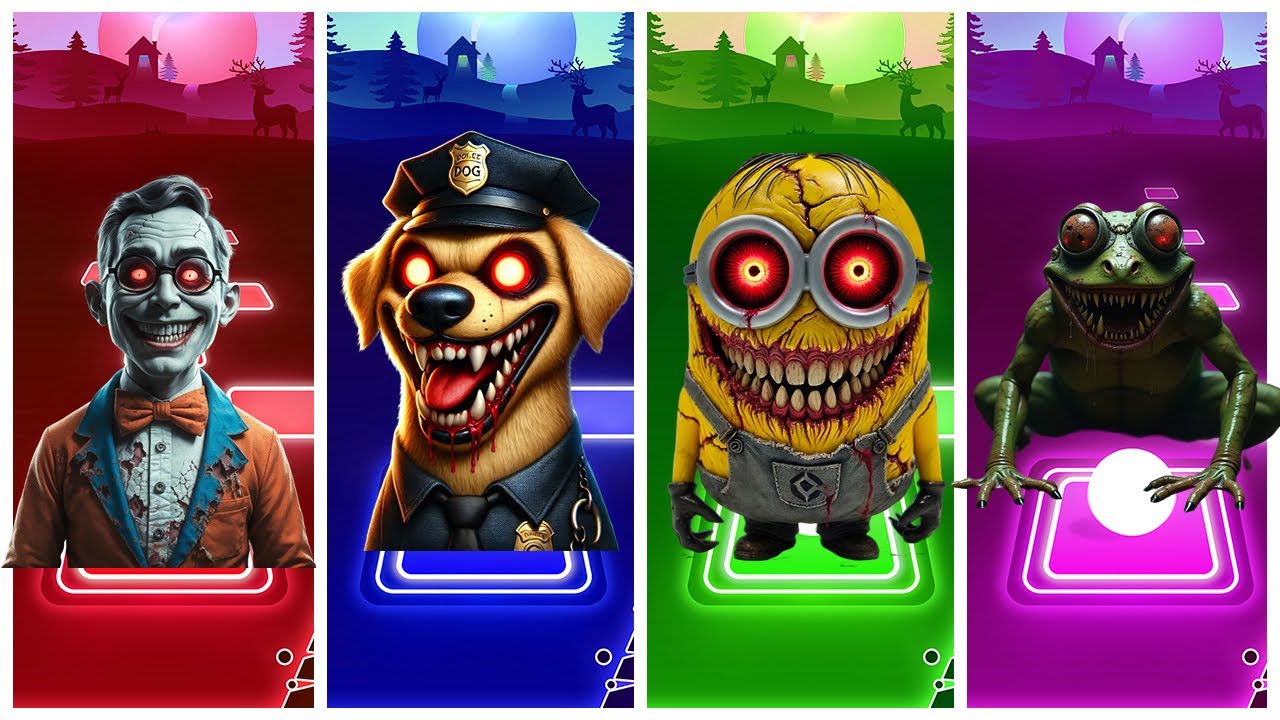 BLIPPI HORROR VS SHERIFF LABRADOR HORROR VS MINIONS HORROR VS CRAZY ...