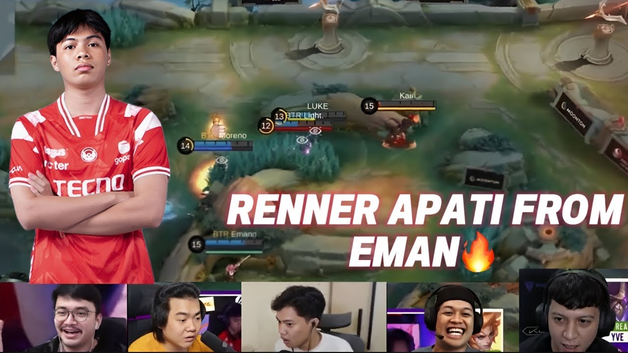 EMAN COSPLAY SKYLAR | BTR VS ONIC | REACTION STREAMER #onic #mlbb # ...