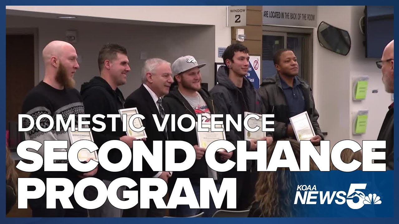 Five graduate from second chance program for domestic violence offenders - YouTube