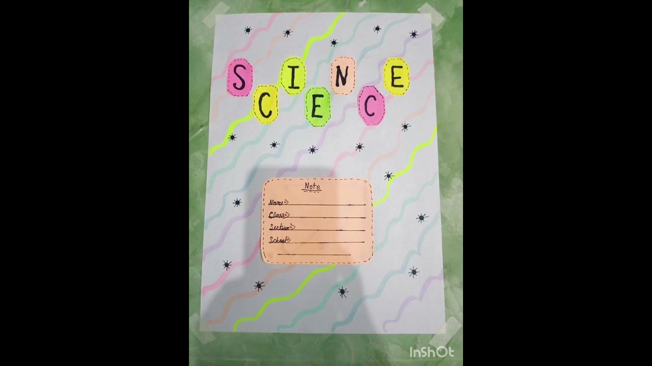 how to make front page of science notebook 📄 ️ - YouTube