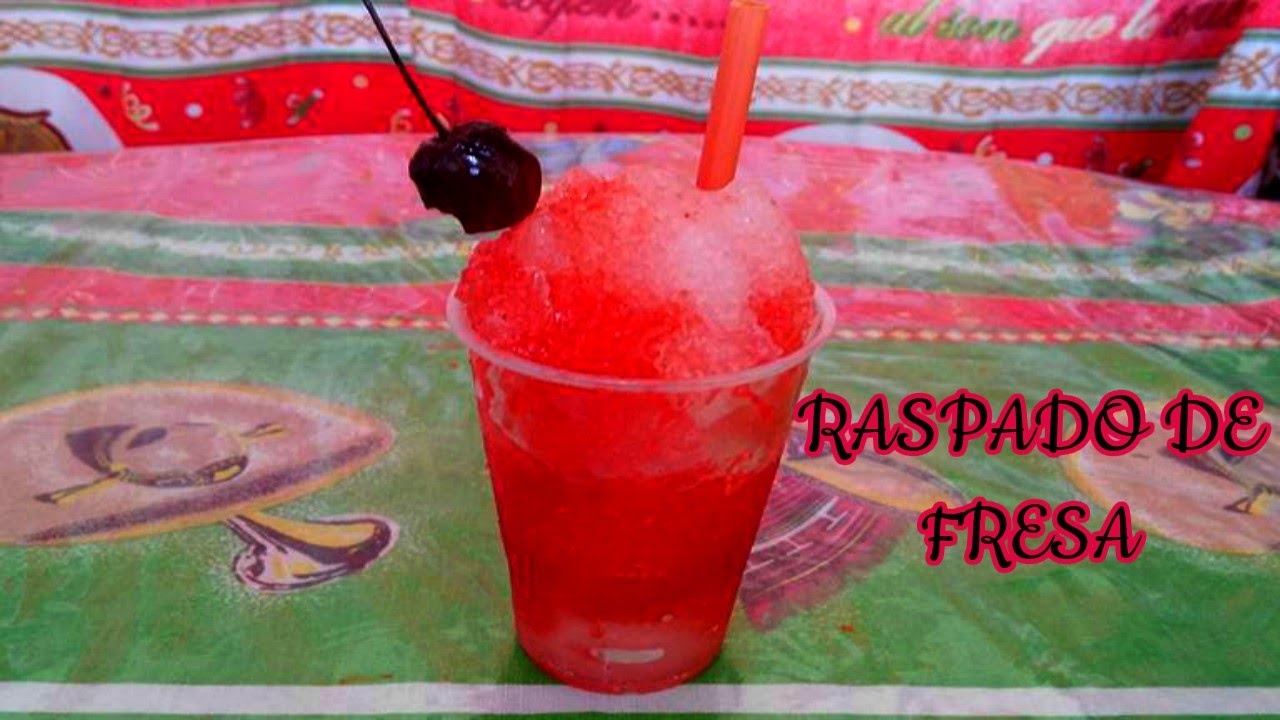 how to make raspados de fresa