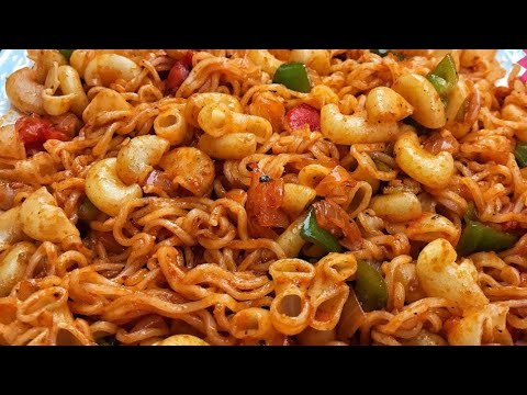 Eating Spicy Macroni , Spicy Maggie and Sweet Gulab Jamun || food ...