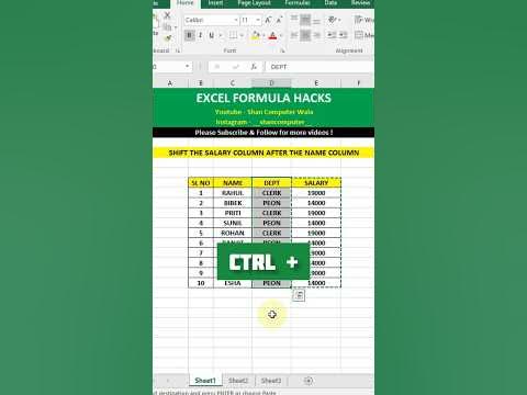 Excel Formula Hacks 😱🔥 #excel #shorts #short - YouTube