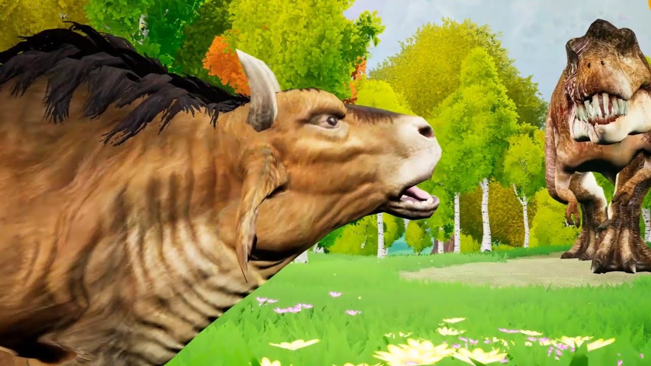 Dinosaur Fight Video | Cartoon Animals Fights Video 🦖 - YouTube