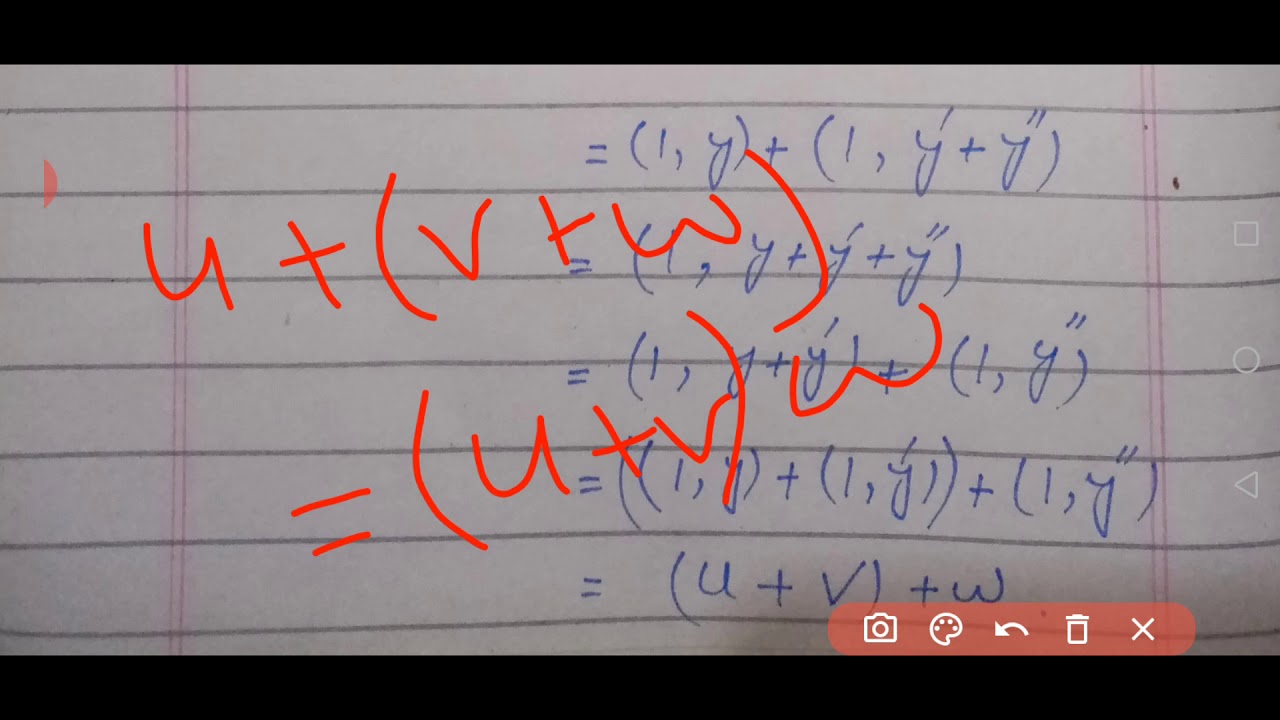 Vector axioms and how to apply it on any set. Bs physicsand IT iv ...