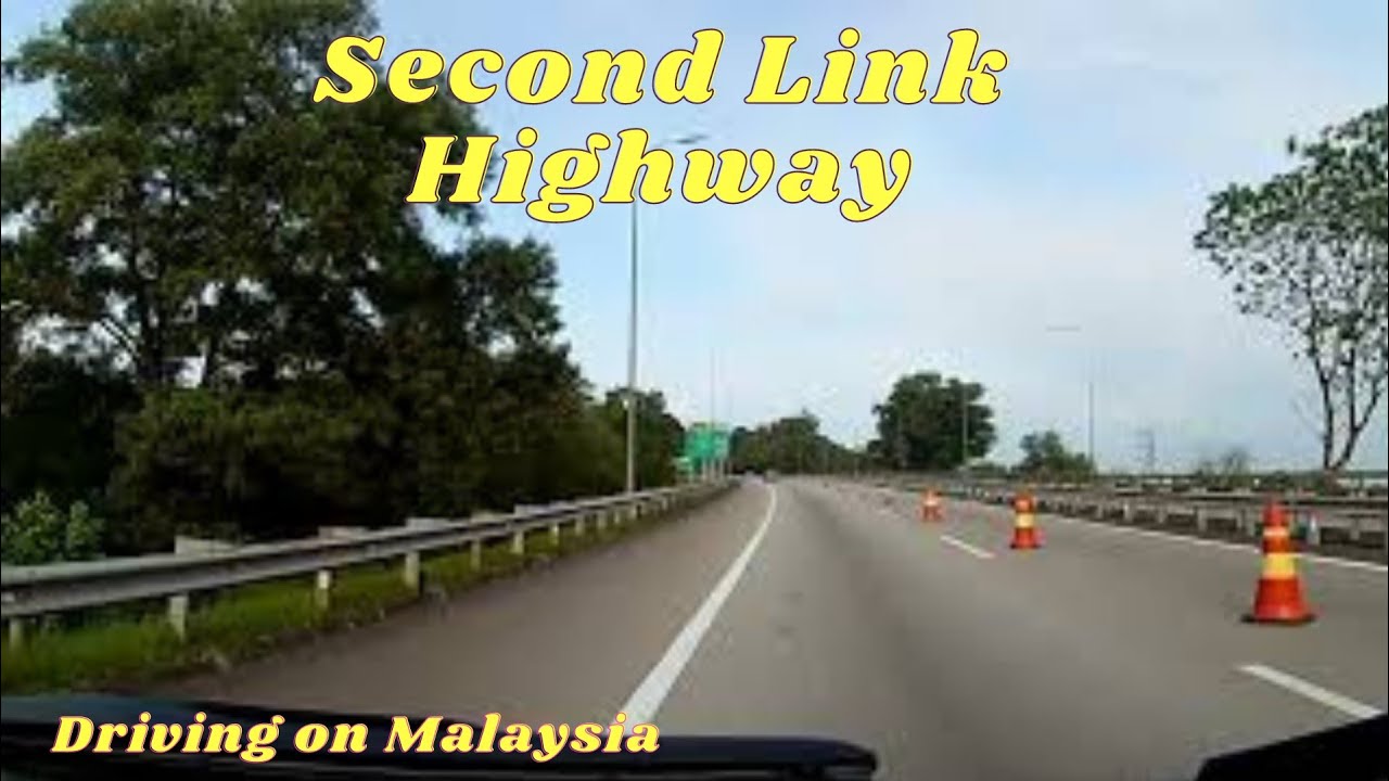 Malaysia Singapore second Link highway.Johor.#Driving view #Highway# ...