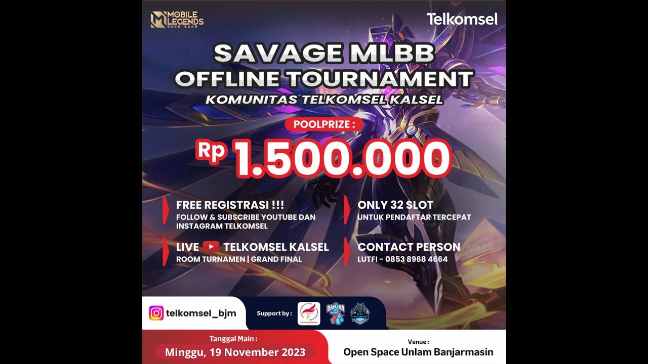 TOUR OFFLINE MLBB ! SALING JEGAL 34 TIM SIAPA JAWARA ??? !! POMNAS UNLAM (19/11/2023) - YouTube