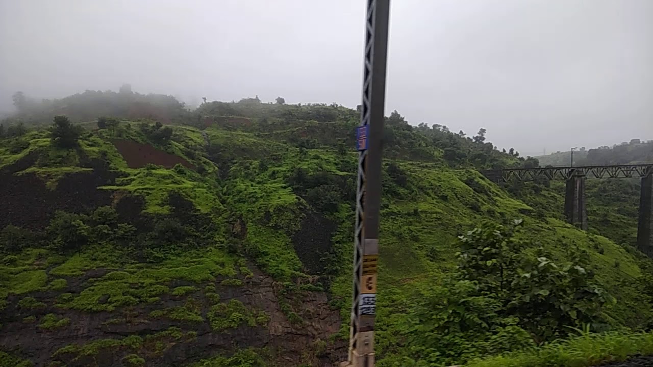 Kasara Ghat Maharashtra Green view with Fog - Train Shoot - YouTube