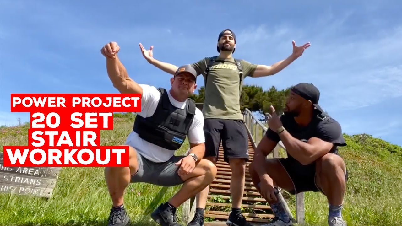 Power Project 20 Set Stair Workout - YouTube