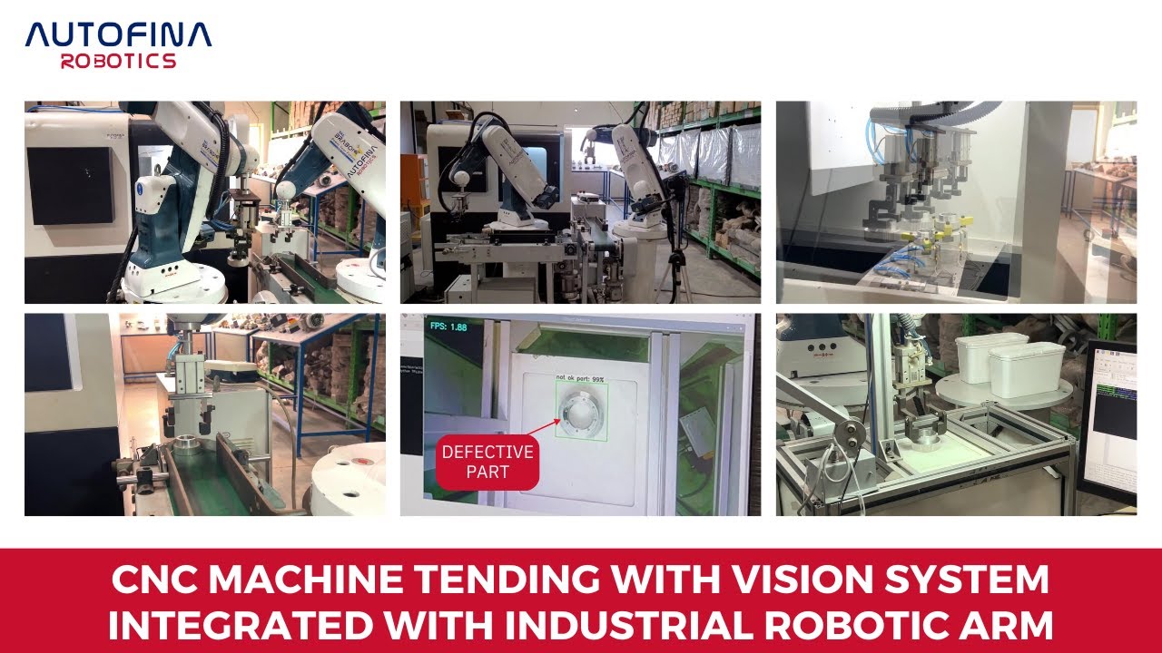 CNC machine tending with vision system integrated with Industrial ...