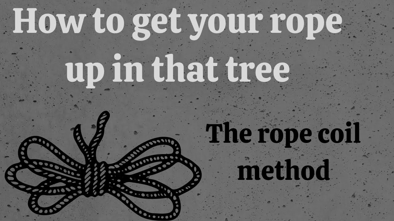 How to get a rope over a tree limb - YouTube