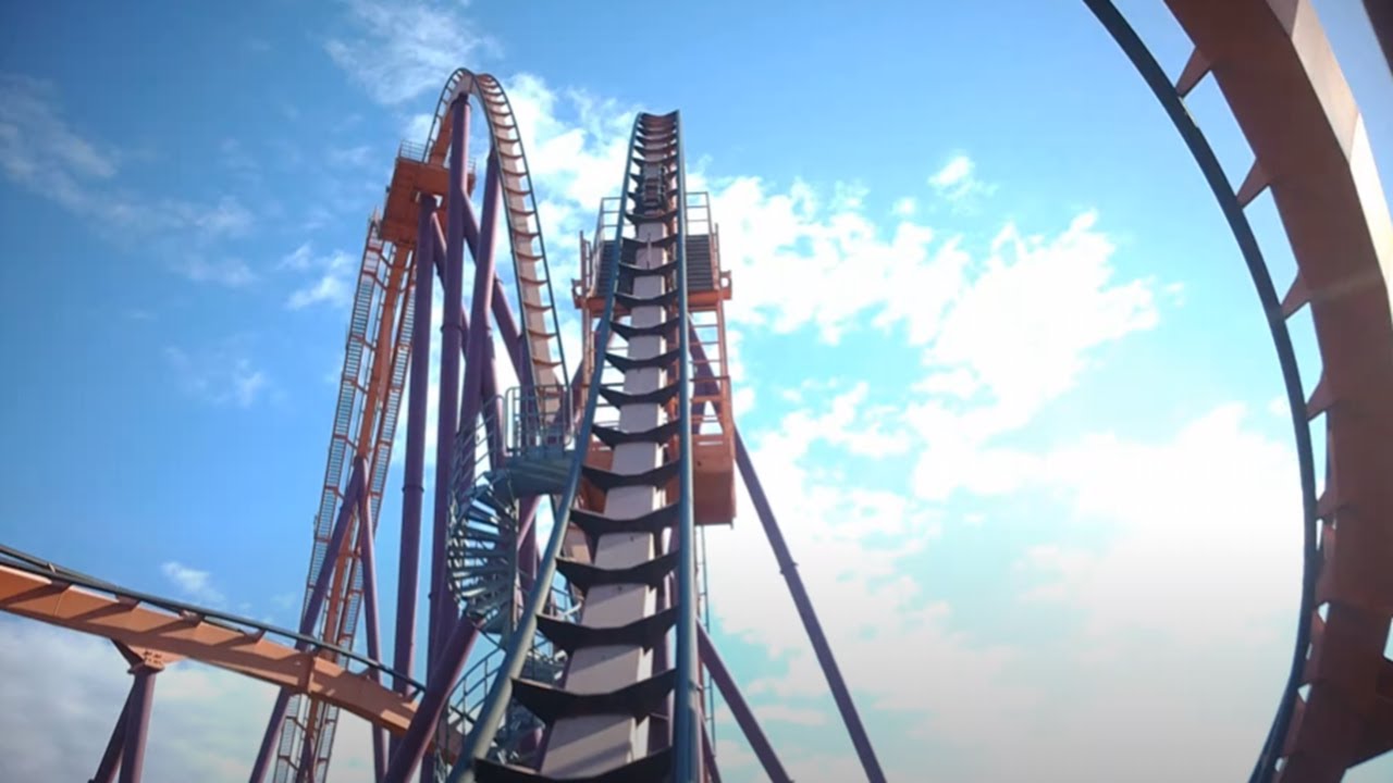 Raging Bull - Six Flags Great America - Front Row (4K HD POV) - August ...