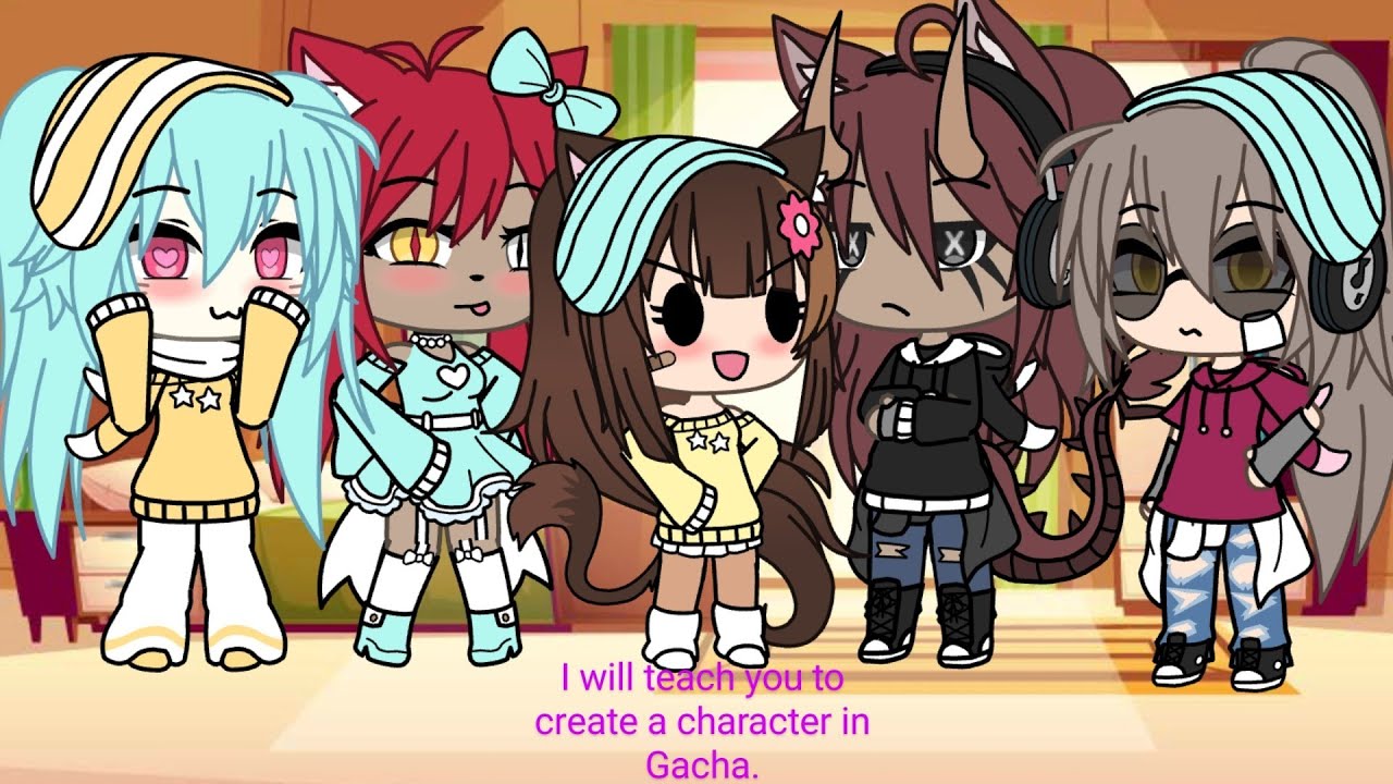 I will teach you to create a character in Gacha.🤭🤩 - YouTube