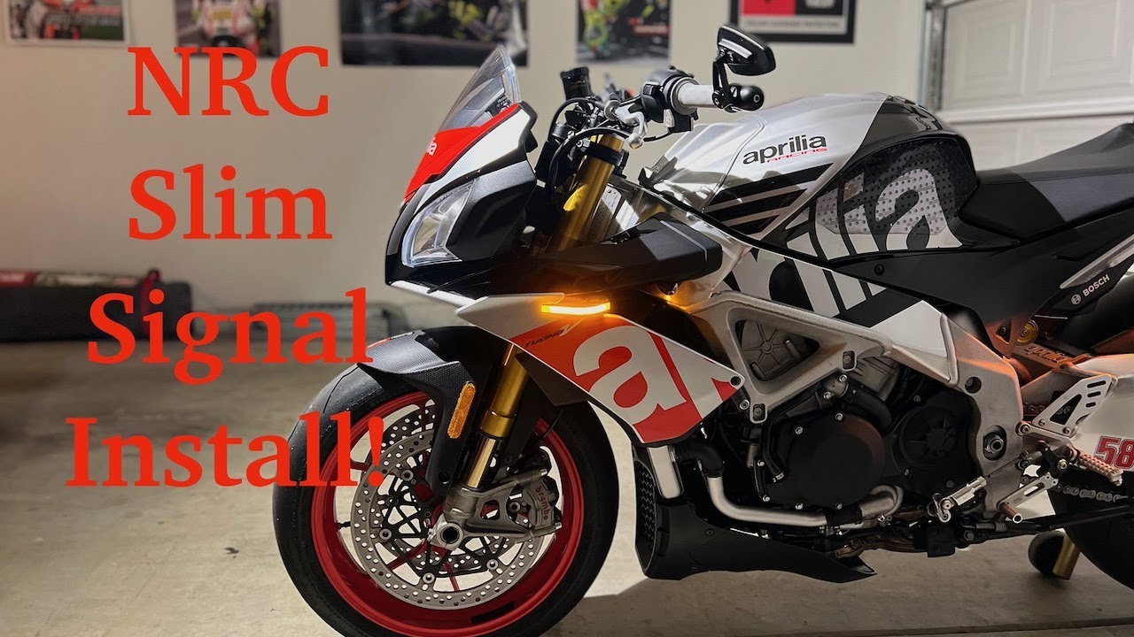 NRC Slim LED Turn Signal Detailed Install on my Aprilia Tuono V4 1100 ...