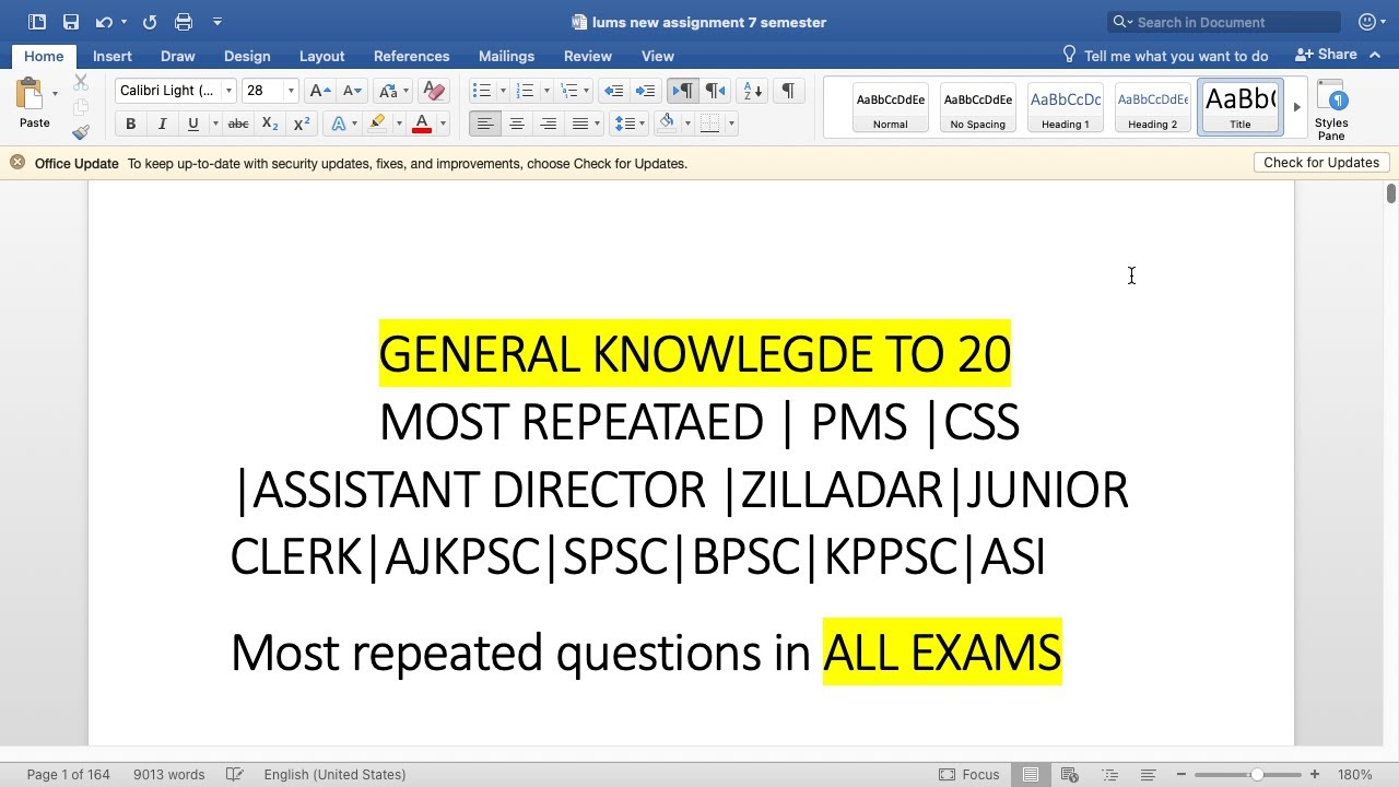 TOP 20 MCQS IN PPSC FPSC ONE PAPER IN PMS MCQS - YouTube