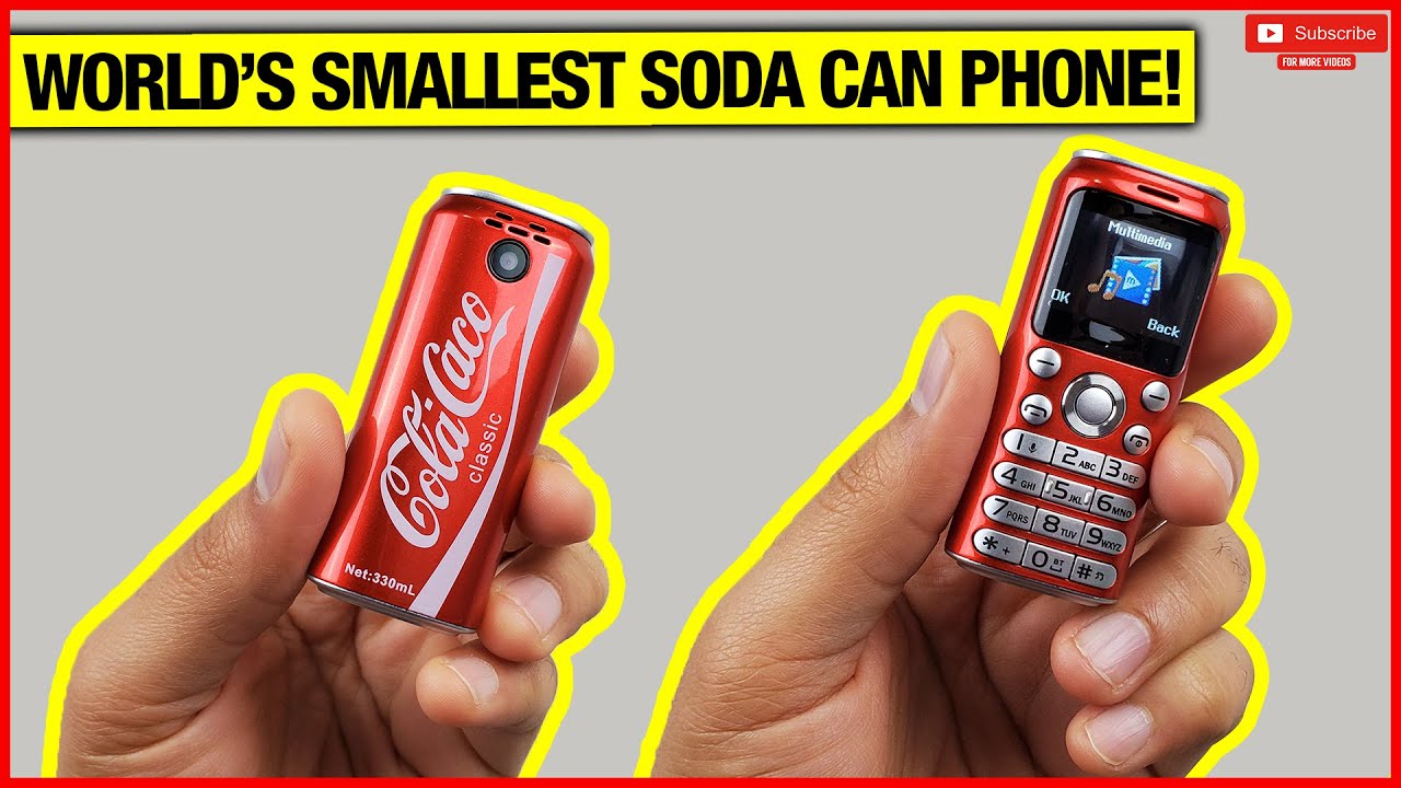 World’s smallest soda can phone! - YouTube