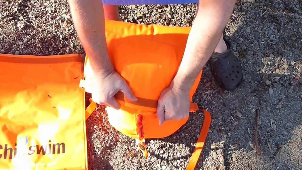 Chillswim Dry Bags & Tow Floats Demo (now called Swim Secure products ...